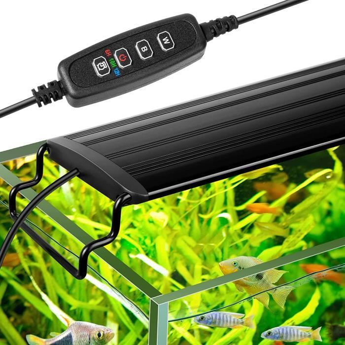 Rampe LED Aquarium Éclairage pour Lampe Aquarium avec Minuterie Réglables Modes Lumiere