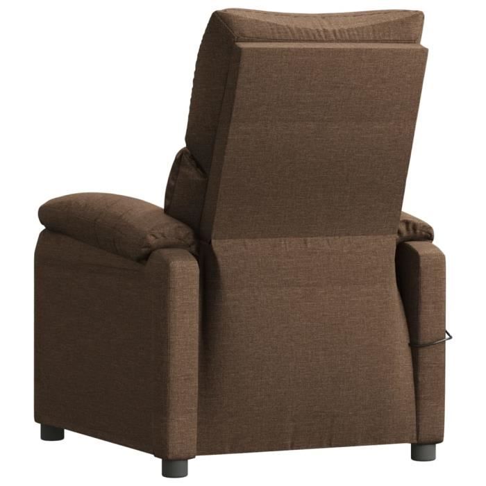ABB Fauteuil Inclinable De Massage Marron Tissu Qqmora AIR Cdiscount Maison