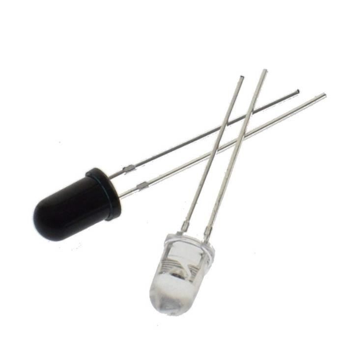 Mm Nm Led Infrarouge Émetteur Et Récepteur Ir Diode Diodes A Set Nm H