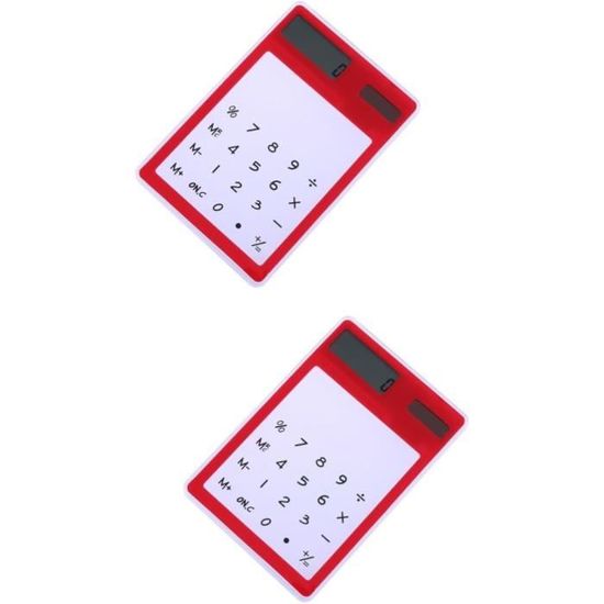 2 Pièces Calculatrice Simple Calculatrice À Écran Tactile Petites