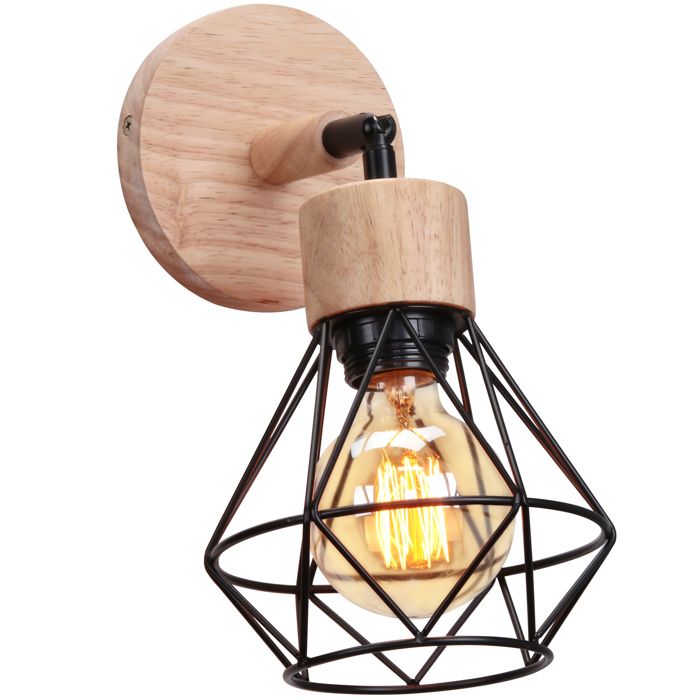 IDEGU Applique Murale Interieur Vintage Industrielle en Métal Lampe