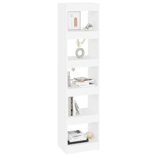 ABB Bibliothèque Séparateur de pièce Blanc x x cm Qqmora AIR Cdiscount Maison