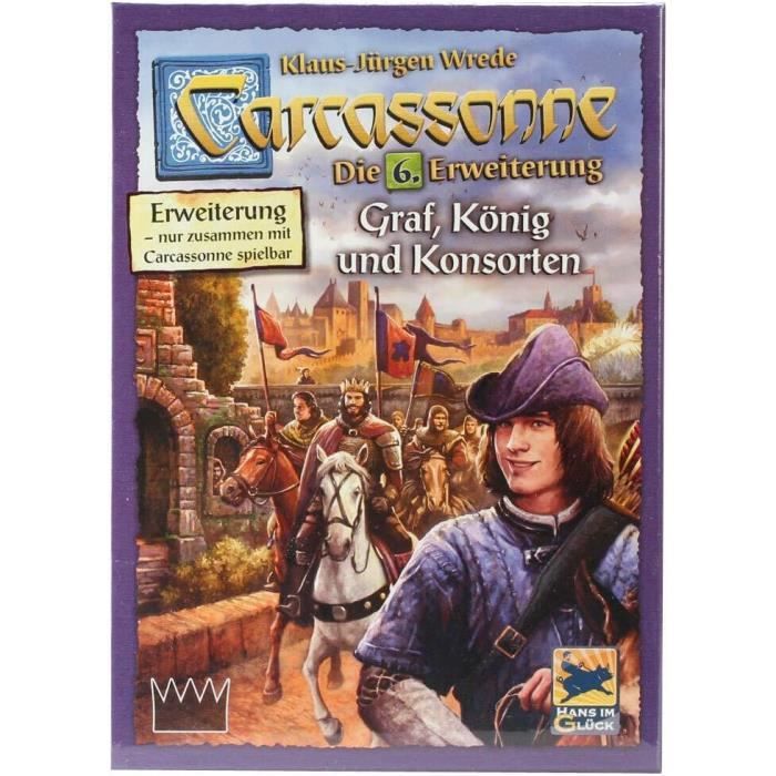 Carcassonne Comte Roi Et Consorts 6Ème Extension Jeu Familial