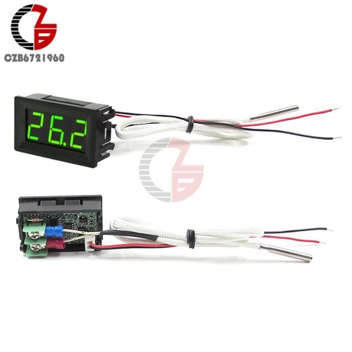Mesure thermique Thermomètre numérique LED de 30 800 degrés DC 12V