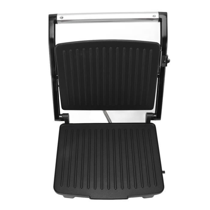 Tbest Gril électrique domestique Gril électrique 2000W Acier inoxydable
