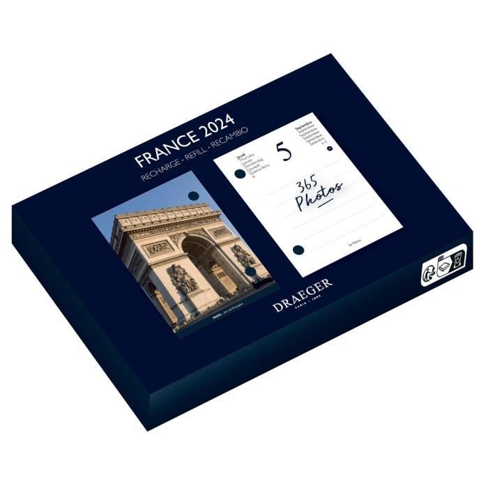 Recharge Éphéméride Agenda Yvon 2024 Draeger Paris Cdiscount Beaux