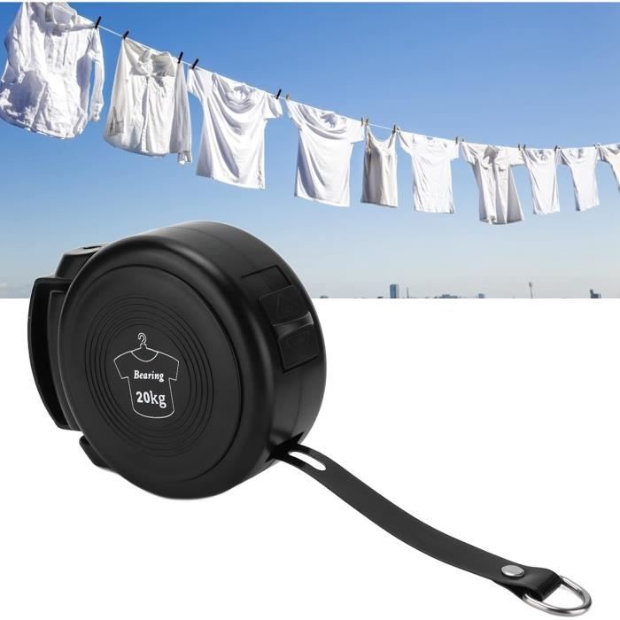 Corde À Linge Rétractable Ligne De Lavage Portable Et Robuste Pour L