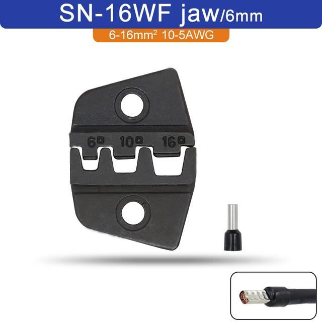 PINCE ELECTRICIEN SN WF jaw Pince à sertir SN mm SN mâchoire largeur de la mâchoire mm