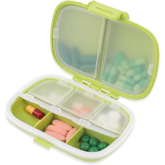 1 Pilulier Boîte De Rangement De Poche Pour Médicaments Portable