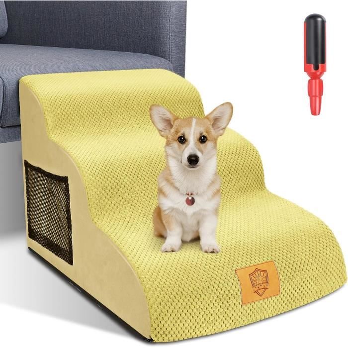 Myiosus Escalier Pour Chien 3 Marches Rampe Escaliers Pour Petit Chats