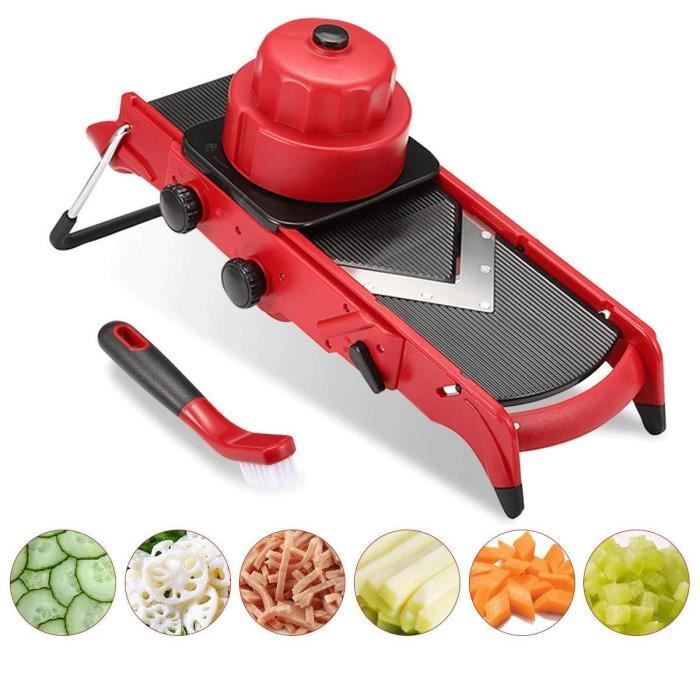 Godmorn Mandoline Trancheuse Réglable Multifonction Professionnelle