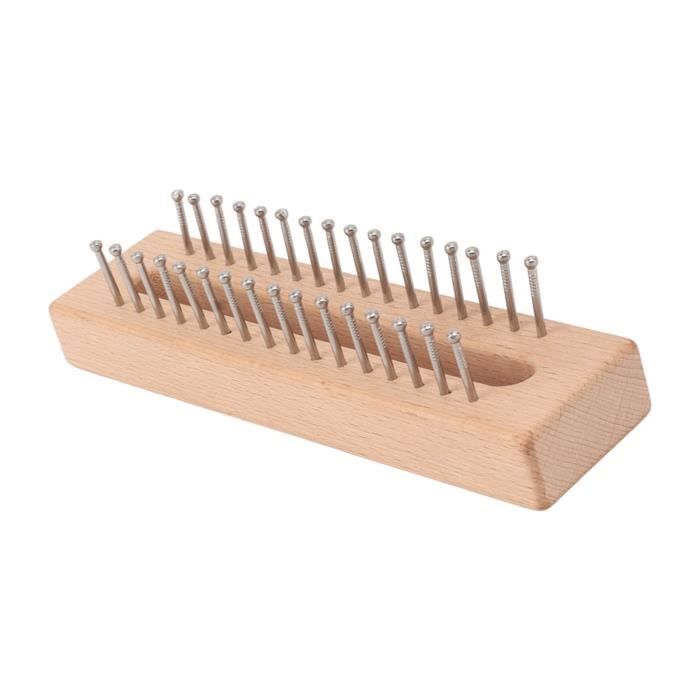 Fdit Métier à tricoter Kit de Métier à Tisser Rectangulaire en Bois Planche de Métier à Tisser