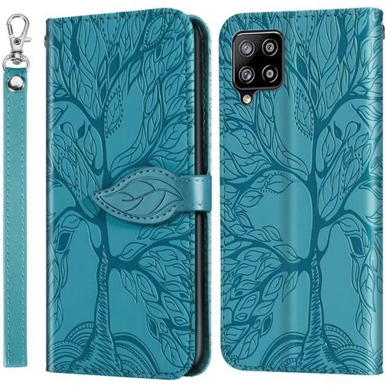 Coque Samsung Galaxy A12 Pochette Protection Etui Housse Premium En