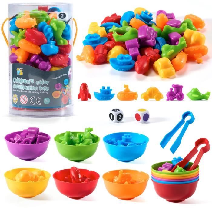 Jeux Montessori Ans Jeu de Tri Motricité Fine Jouet Educatif Enfants Classification des