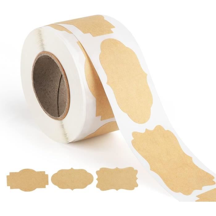 Autocollants D étiquettes Papier Kraft Pièces Etiquettes Autocollantes D étanchéité