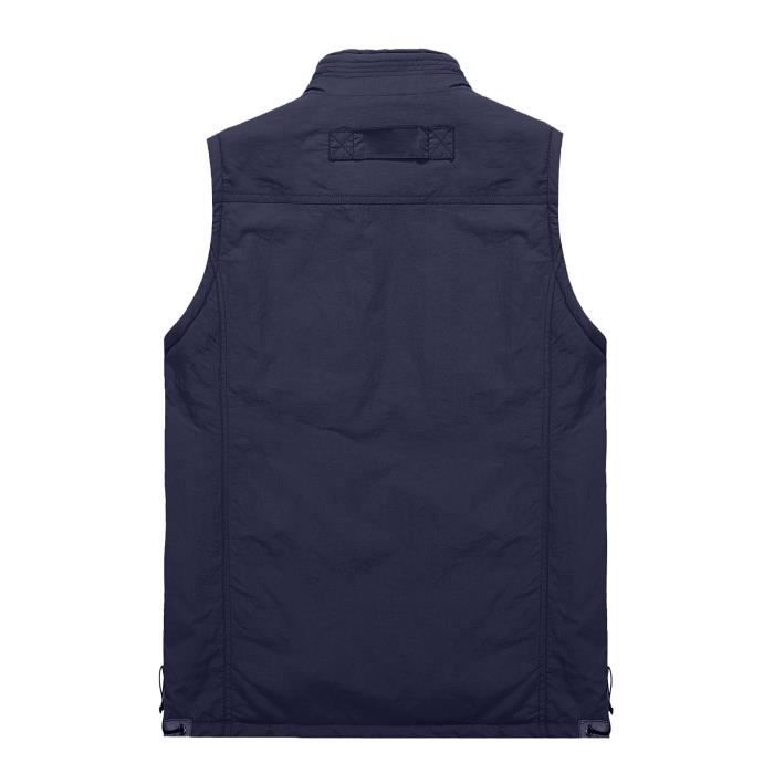 Sasaquoy Casaque Blazer Gilet d extérieur pour hommes Veste de loisirs léger avec fermeture