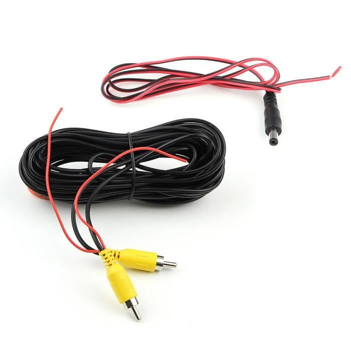 Caméra de recul Câble AV universel RCA pour caméra de recul de voiture m extension vidéo m