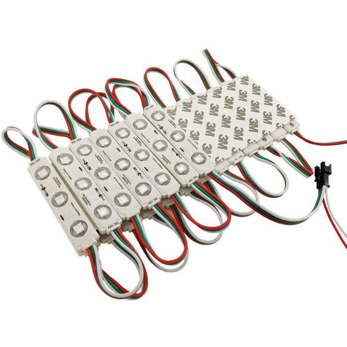 WS2811 Lot de 100 modules lumineux LED RVB SMD 5050 12 V RGB étanche