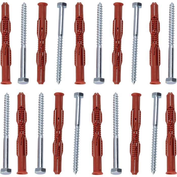 C Lot De Chevilles X Mm Pour Briques Creuses Béton Cellulaire Vis Ø X À