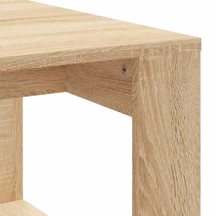 Table basse chêne sonoma x x cm bois d ingénierie SALALIS DP Cdiscount Maison