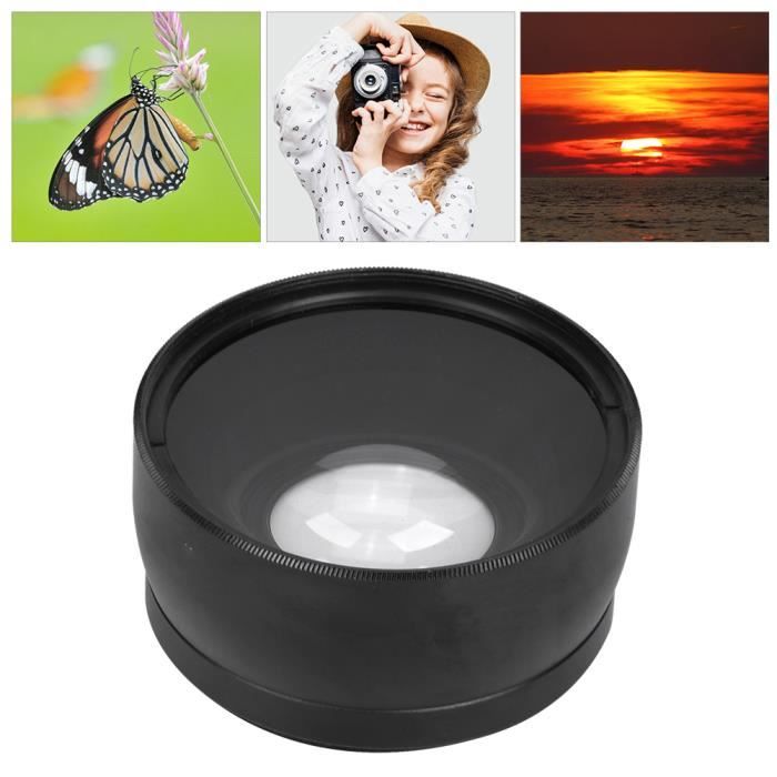 Objectif de Conversion Macro Grand Angle pour Appareil Photo Numérique