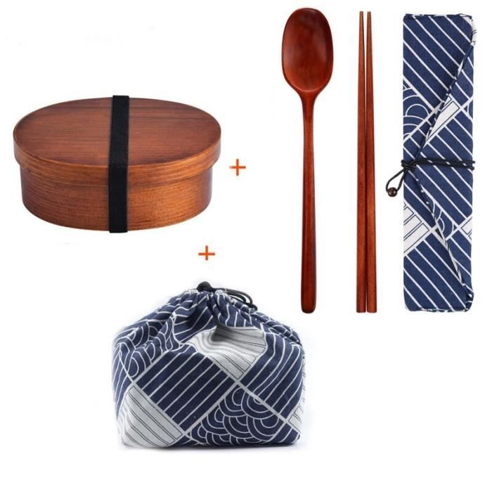 ColorValue A3 Boîte à Déjeuner en bois pour pique nique Boîte à Bento