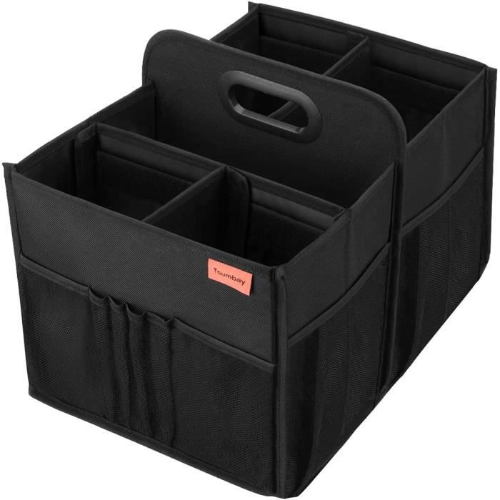 Boîte de rangement portable pour sièges de voiture Boîte pliable en tissu Oxford pour voiture