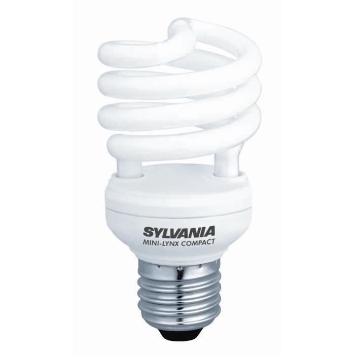 SYLVANIA Ampoule Mini Lynx Fast Start Fluo 20W E27 Cdiscount Maison