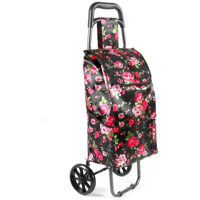 Chariot pour Courses Pliable Chariot De Voyage Base Étanche Poids Léger
