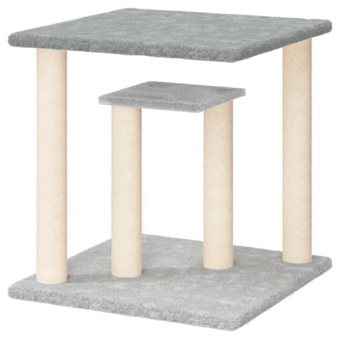 Drfeify Arbres à chat avec plates formes gris clair cm Cdiscount Animalerie