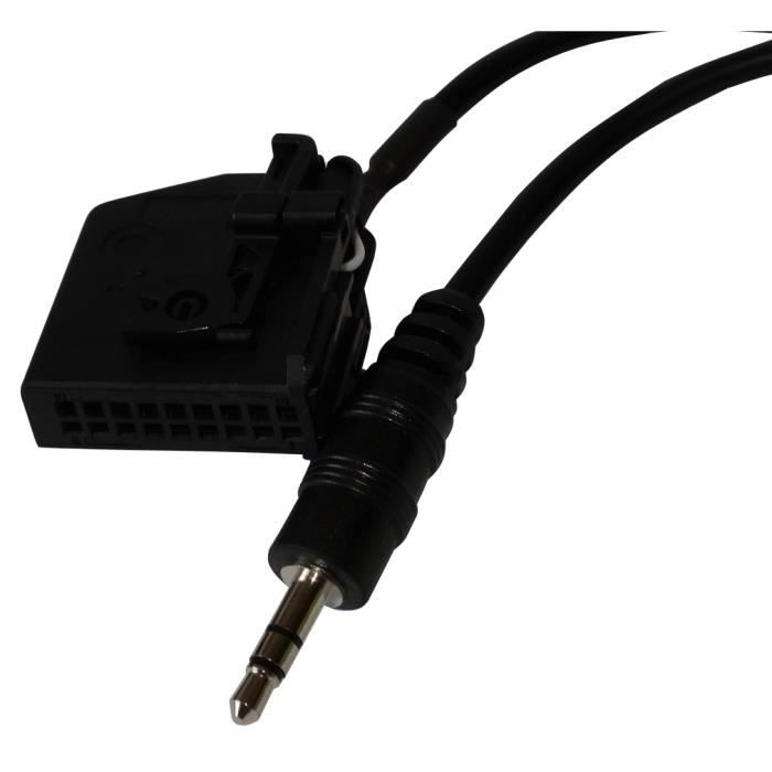 Aerzetix Adaptateur Câble AUX vers Jack mm pour Seat Altea Leon Toledo Skoda Octavia VW