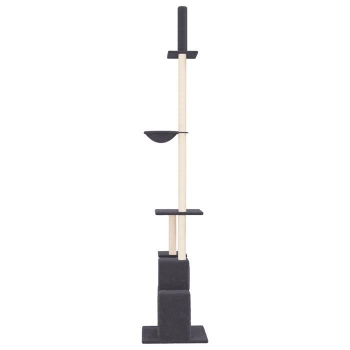 Drfeify Arbre à chat du sol au plafond Gris foncé cm A TA Cdiscount