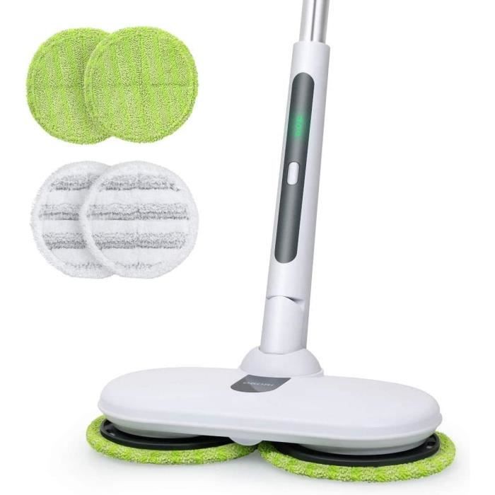 Mini balai électrique sans fil Balai électrique avec tampons de nettoyage Balai vibrant
