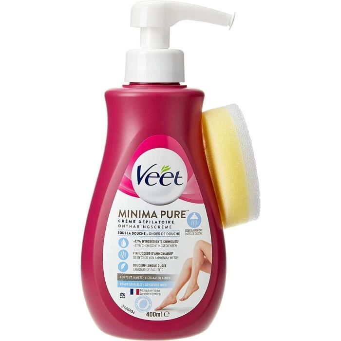 Crème Dépilatoire sous La Douche Corps et Jambes Peaux Sensibles Le