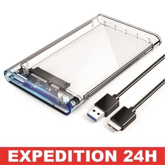 USB Boîtier Externe pour Disque Dur SATA III Gb s pour HDD et SSD DE Pouces et