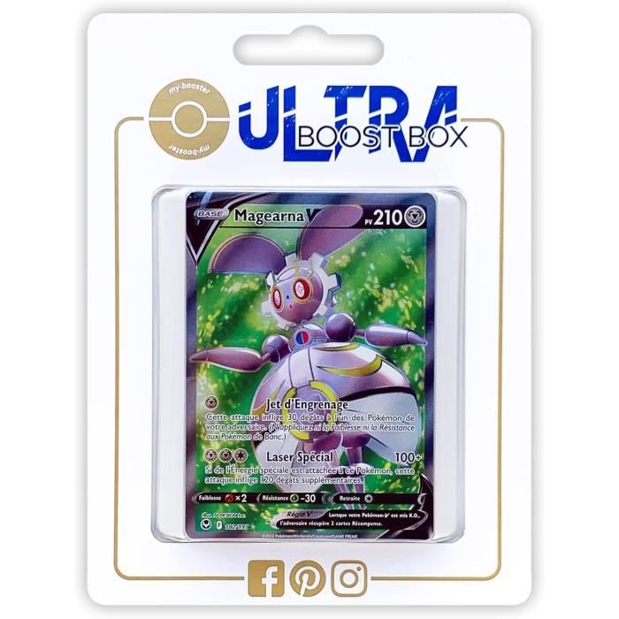 Magearna V 182 195 Full Art Myboost X Epée et Bouclier 12 Tempête