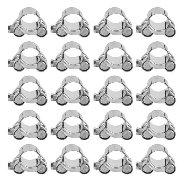 Dilwe Mini Collier De Serrage 20pcs Collier De Serrage En Acier