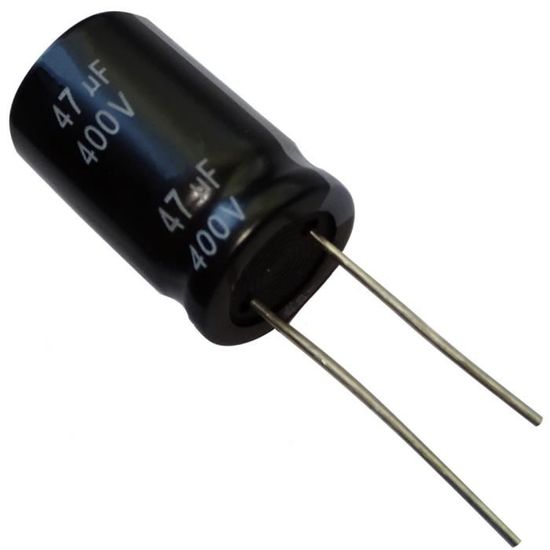 Aerzetix C13591 5x Condensateur électrolytique chimique 47µF 20