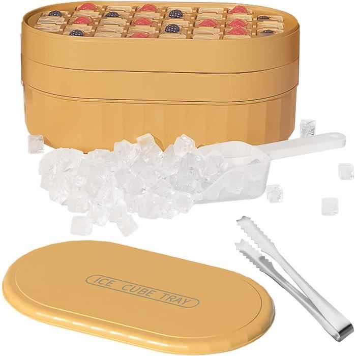 Boîte À Glaçons Plateau À Glaçons Double Couche Avec 72 Compartiments