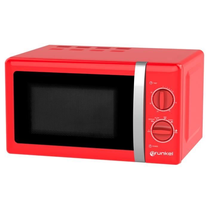 Grunkel MW RF Comptoir Micro Ondes Uniquement L W Rotatif Rouge Cdiscount