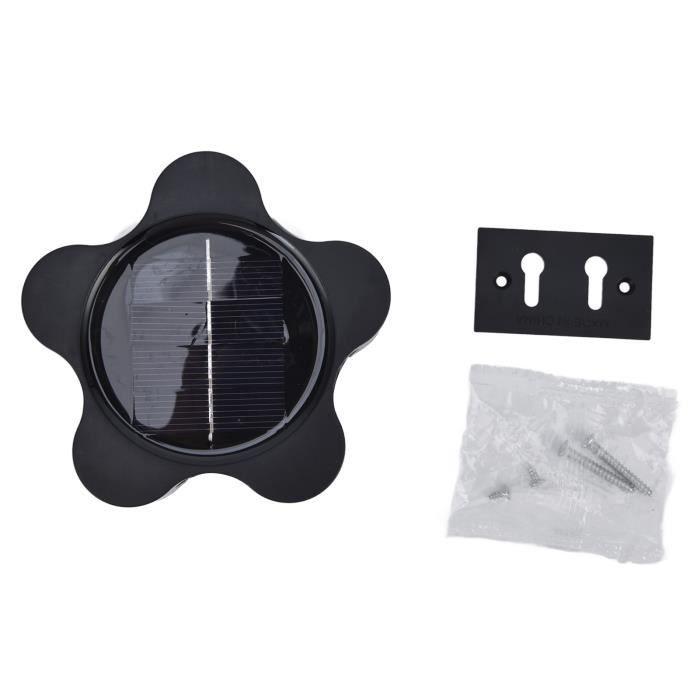 Tbest lampes solaires Applique Murale Solaire IP ABS Applique Murale Décorative Extérieure