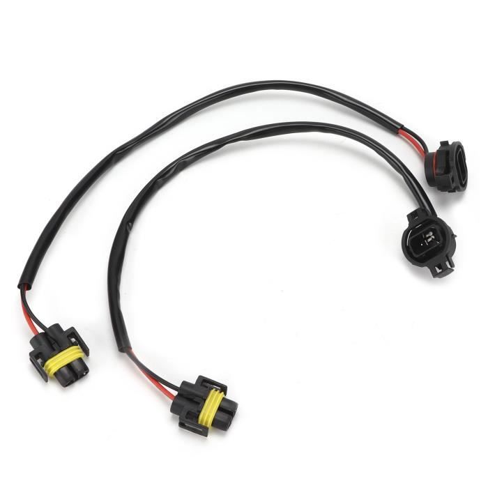 Akozon faisceau de câblage de phare antibrouillard H16 5202 mâle à H11
