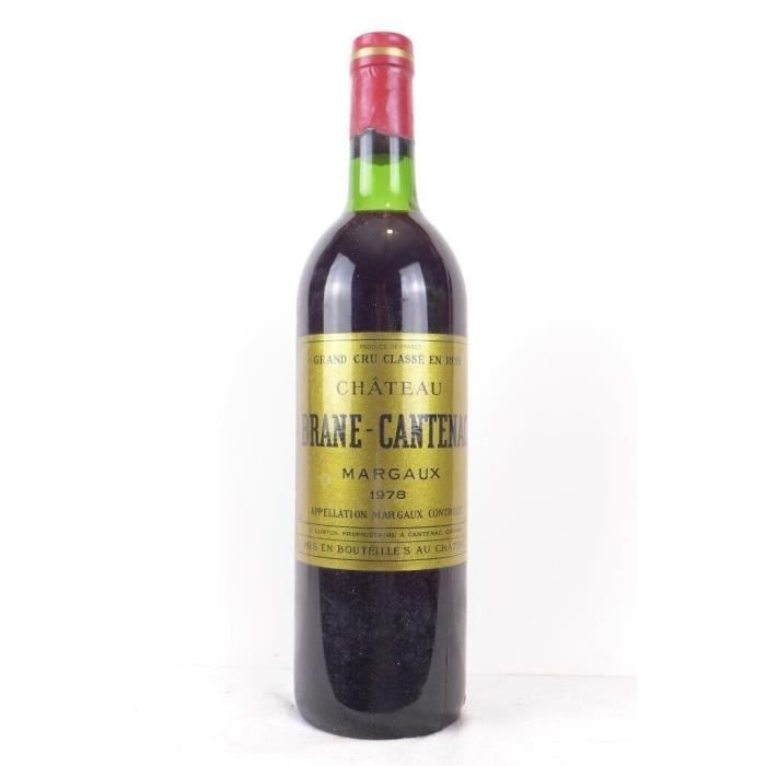 Margaux château brane cantenac grand cru classé rouge 1978 bordeaux