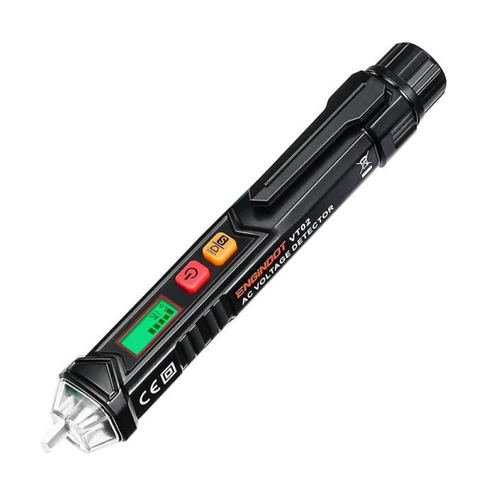 Testeur de Tension ENGiNDOT Détecteur de Tension sans Contact Écran LCD Double Sensibilité