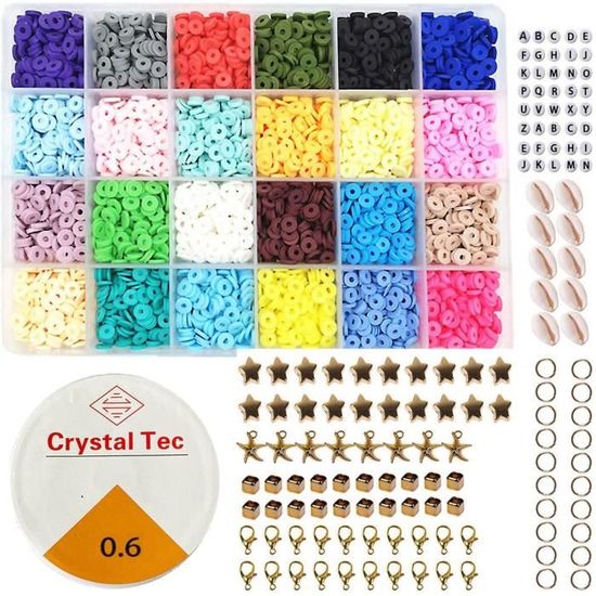 Kit De Perle Couleurs Plate Bracelet Création Fabrication Bijoux Bricolage Loisirs Créatif