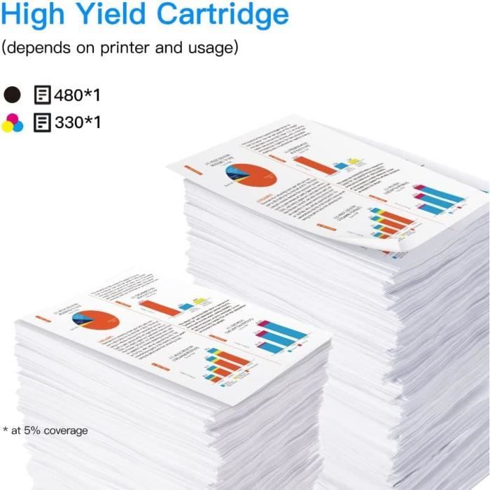 XL Cartouches d encre Remanufacturées LXTEK Pack Compatibles pour HP pour Deskjet