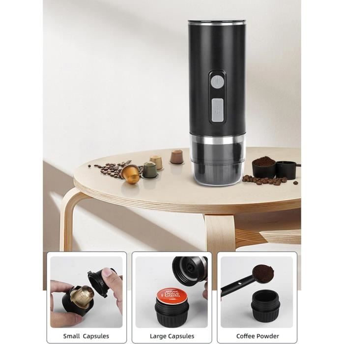 Ehskzjh Machine À Espresso Portable G De Café Moulu Ou Capsules De G Mini Machine À Café