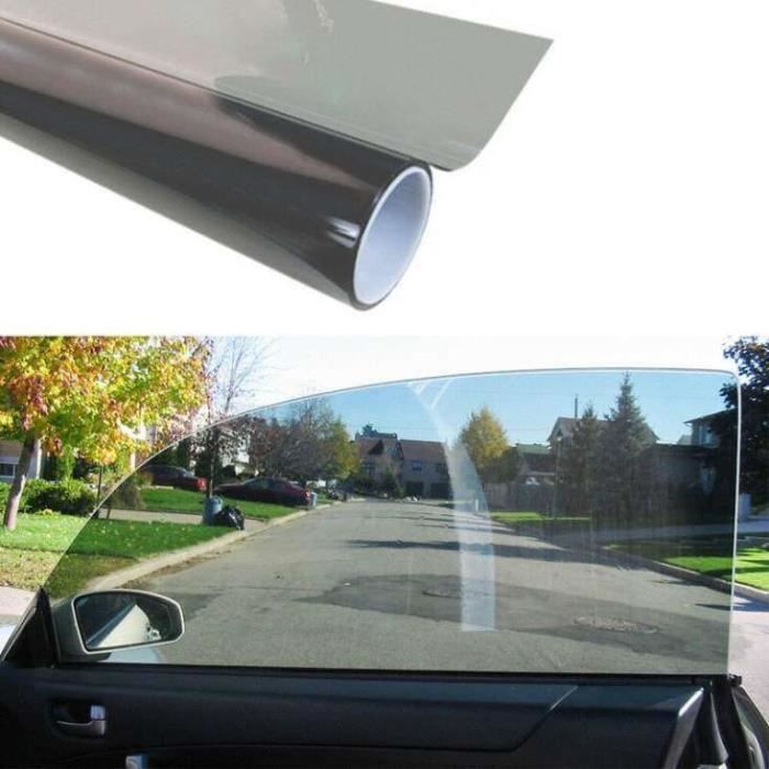 JKL FILM SOLAIRE Film noir teinté pour vitres x cm VLT protection UV pour