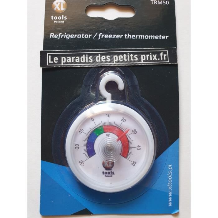 Thermomètre réfrigérateur ou congélateur 30C à 50C à accrocher