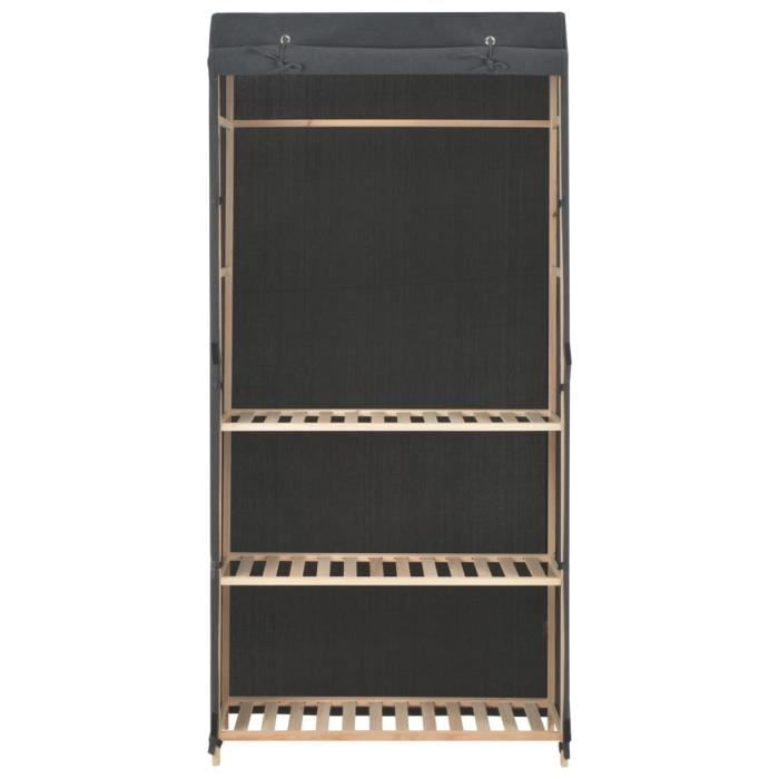 ELEVATEUR GARDE ROBE BAO Garde robe à niveaux Gris x x cm Tissu